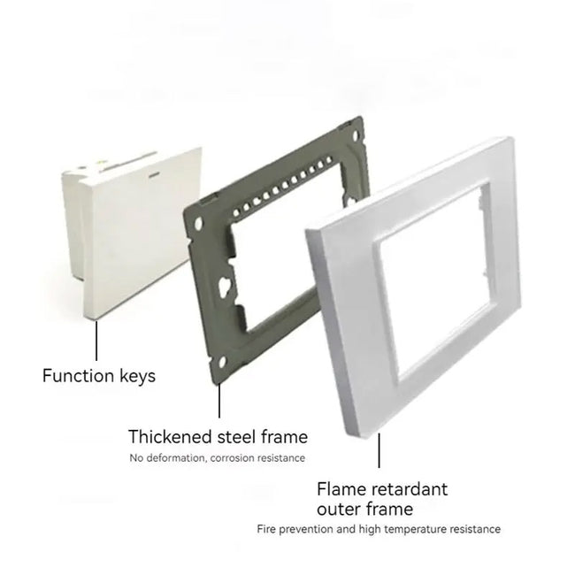 Yuki Universal Series LED Rocker Switch - 1-4 Gang, 2 Way, PC Panel ...
