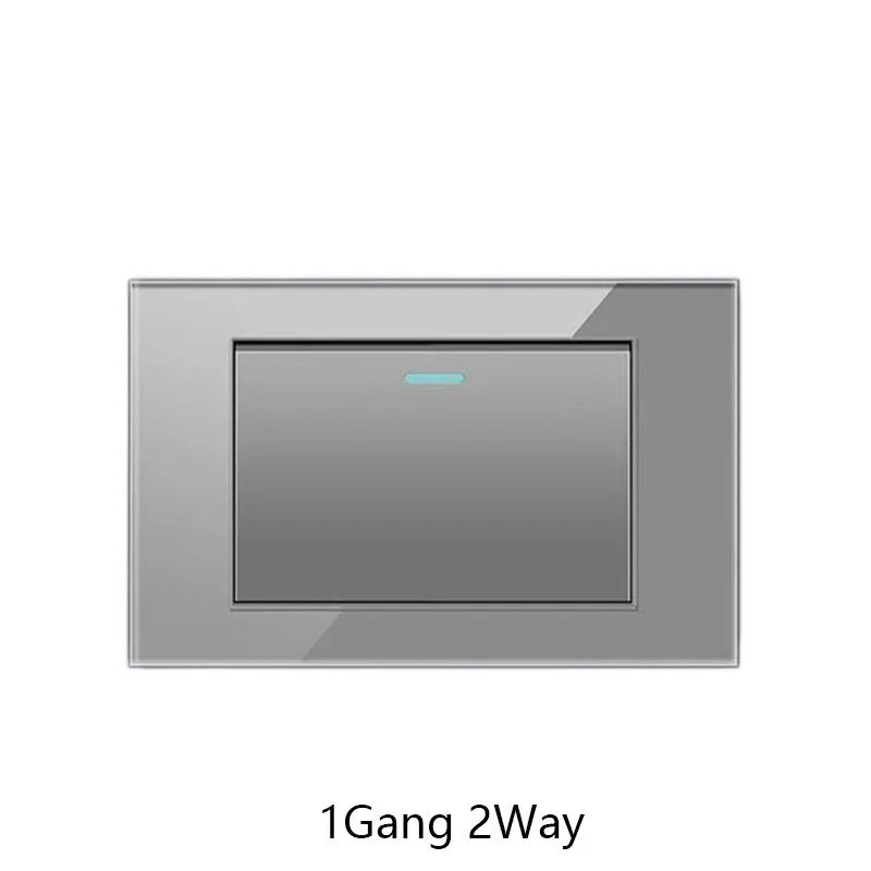 Yuki Universal Series LED Rocker Switch - 1-4 Gang, 2 Way, PC Panel ...