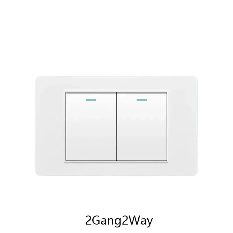 Yuki Universal Series LED Rocker Switch - 1-4 Gang, 2 Way, PC Panel ...