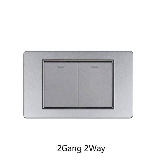 Yuki Universal Series LED Rocker Switch - 1-4 Gang, 2 Way, PC Panel ...