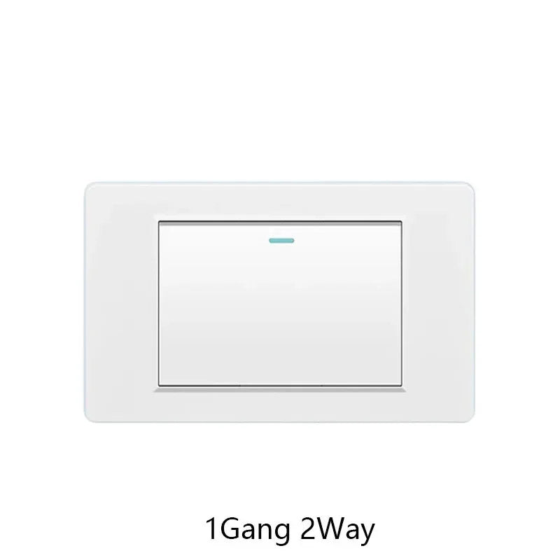 Yuki Universal Series LED Rocker Switch - 1-4 Gang, 2 Way, PC Panel ...